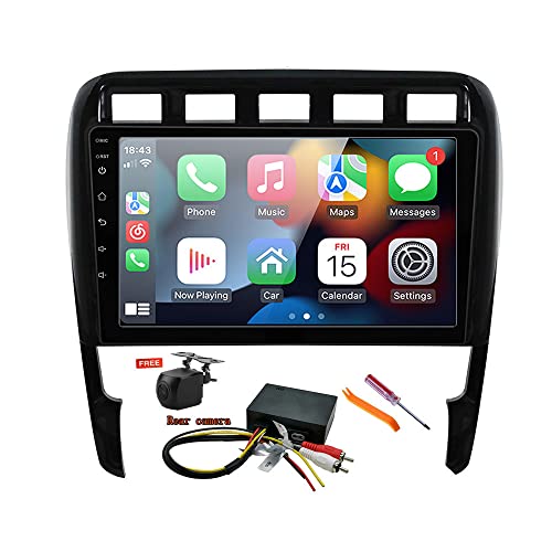 XISEDO for Porsche Cayenne (2003-2010) Android 10.0 Car Stereo RAM 2G ROM 32G Head Unit in Dash Car Radio GPS Navigation 9 Inch 2.5D Touchscreen (with Fiber Optic decoder)