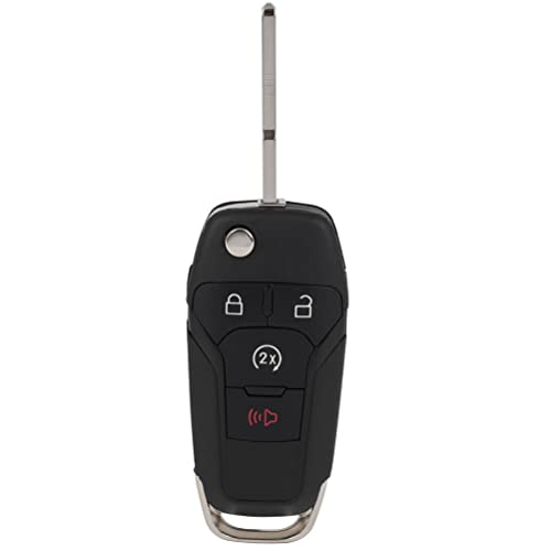 ANGLEWIDE Car Key Fob Keyless Entry Remote Replacement for 2015-2020 for f-ord for F-150 for F-250 for F-350 SUPER DUTY (FCC: N5F-A08TDA) Black 1 pad