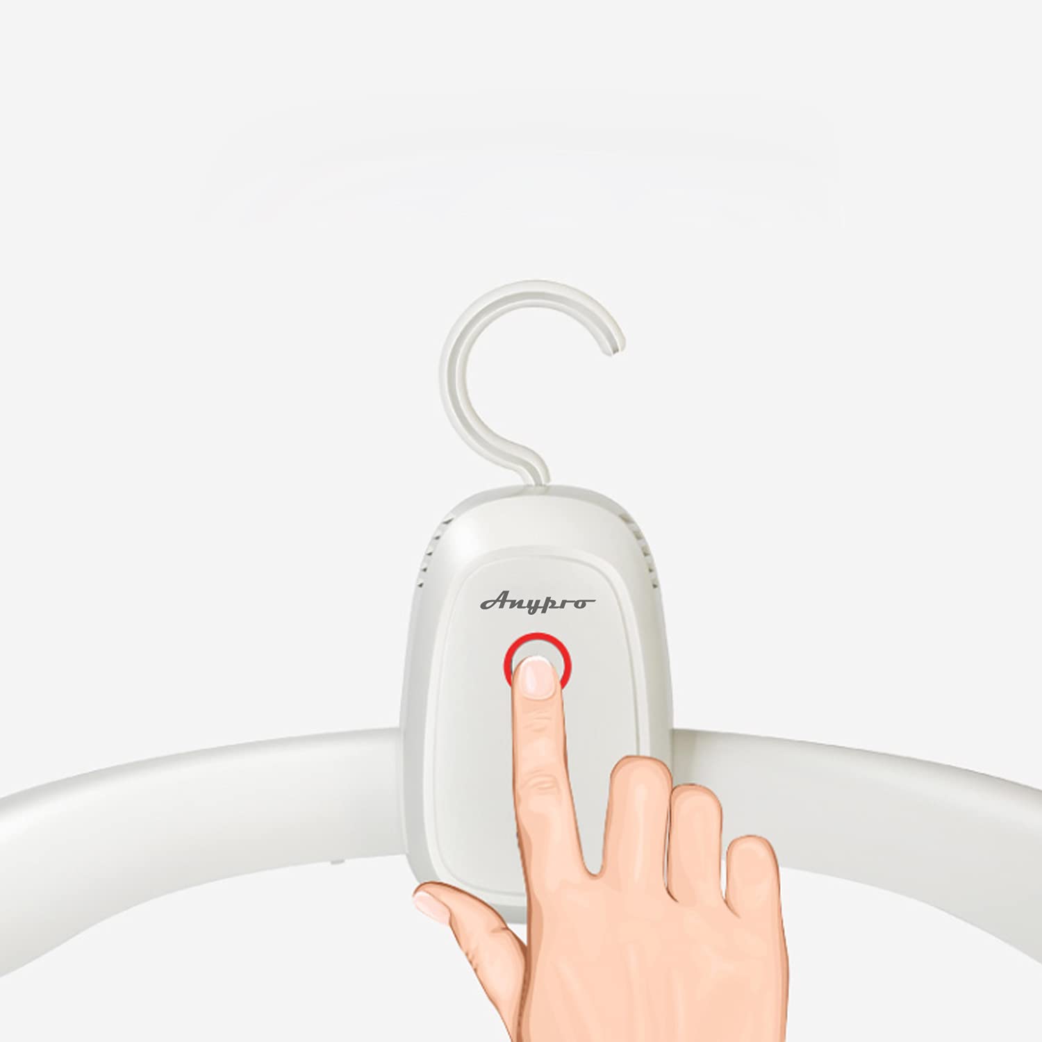 ANYPRO Portable electric warm air dryer,Portable Clothes Dryer Fast Drying Cloth Suit Hanger Dryer, Electric Folding Clothes Shoes Drying Hangers Mini Portable.