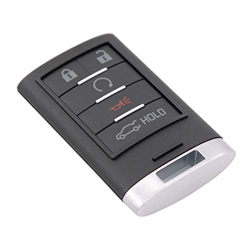 Keyless2Go Replacement for 5 Button Proximity Smart Key for Cadillac NBG009768T 22856930