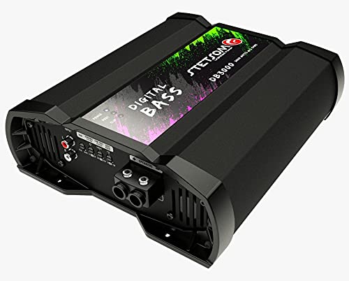 Stetsom DIGITAL BASS DB 3000 2 Ohms Mono Car Amplifier, 3000.1 3K Watts RMS, 2Ω Stable Car Audio, HD BASS Sound Quality, Crossover & Bass Boost, Car Stereo Speaker Subwoofer MD, Smart Coolers
