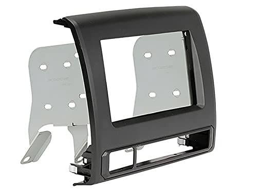Scosche TA2111B Compatible with 2012-15 Toyota Tacoma ISO Double DIN & DIN+Pocket Dash Kit Black