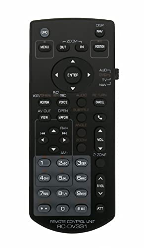 New RC-DV331 KNA-RCDV331 Replace Remote fit for Kenwood Multimedia Monitor DNX6460BT DNX6020EX DDX616 DNX6160 DDX6046BT DDX516 DNX5160 KVT-516 KVT-696 DDX896 DDX374BT DDX6703s DDX 616 DDX470