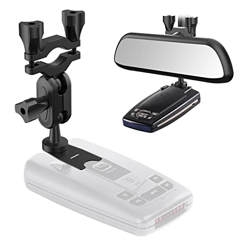 SDSACZMU Radar Detector Mount, Car Rear View Mirror Radar Detector Mount, for Escort Passport, Beltronics Vector & Rocky Mountain Phantom-T Radar Detector Rearview Mirror Stem Mount
