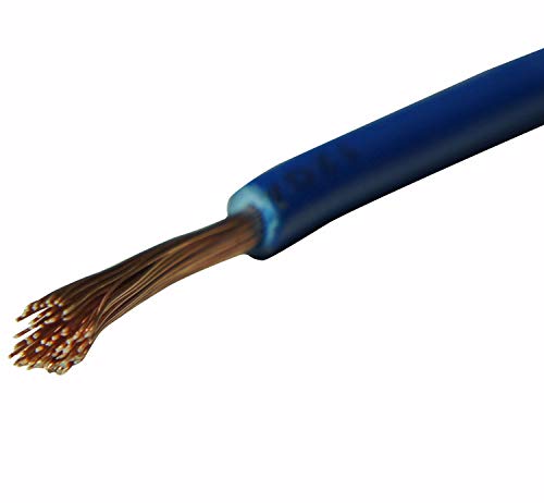 Harmony Audio HA-PW12BLUE Primary Single Conductor 12 Gauge Blue Power or Ground Wire Roll 100 Feet Cable for Car Audio/Trailer/Model Train/Remote