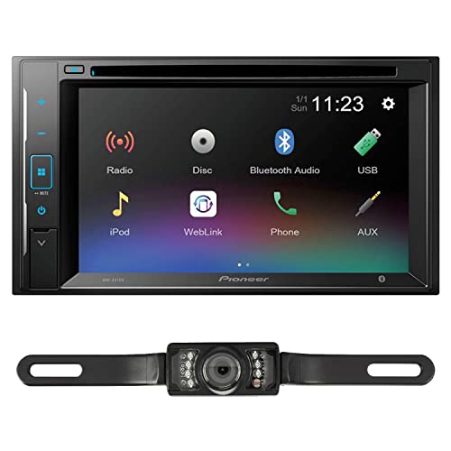 Pioneer AVH-241EX DVD Receiver Bundled with + (1) License Plate Style Backup Camera