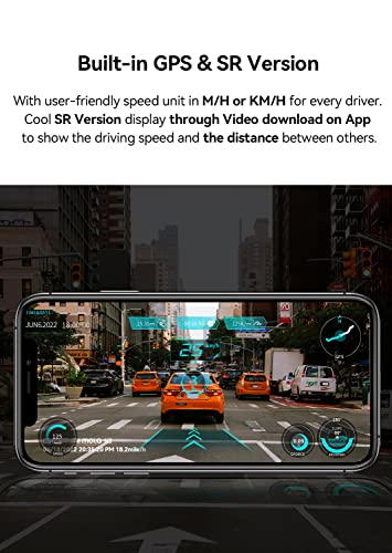 DDPAI Dash Cam Mola N3 GPS Front Dash Cam 1600P, 2K Dash Cam Recorder Front Car Accident Dashboard Camera for Car, Infrared Night Vision,GPS Logging, 24hr Parking Mode, App Wi-Fi,128GB max