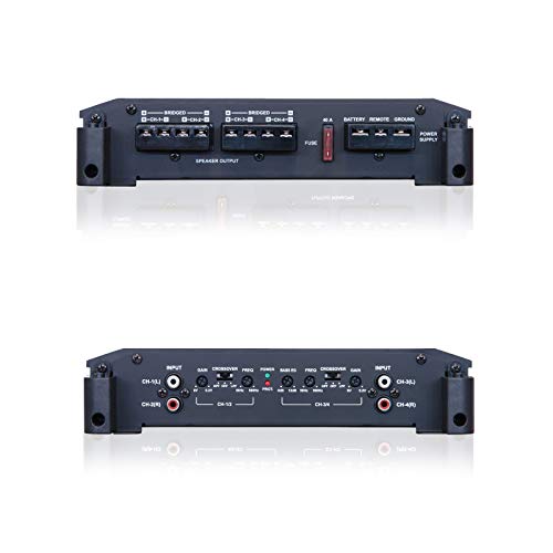 Alpine PK BBX-F1200 BBX Series 600W 2-ohm Stable 4 Channel Class-A/B Amplifier w/Amp Kit