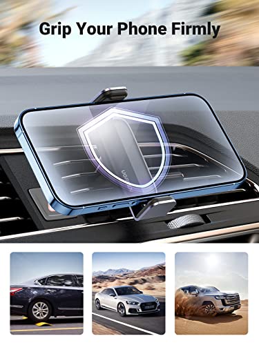 UGREEN Car Vent Phone Mount Air Vent Clip Holder Cell Phone Car Mount Compatible with iPhone 14 13 12 Pro Max Mini Plus, iPhone 11 SE XS XR 8 7 6 6S Smartphone