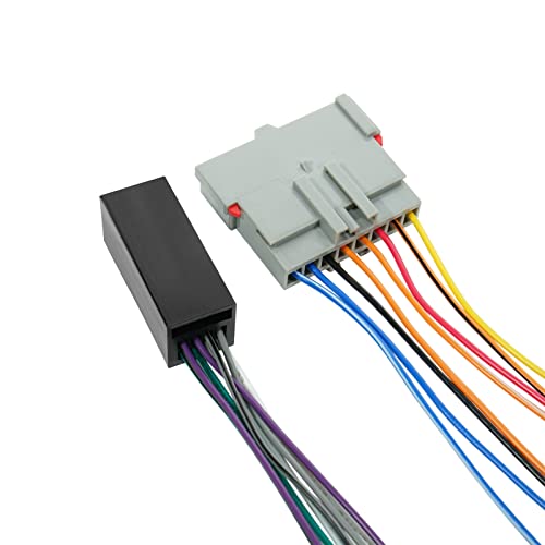RED WOLF Car Radio AMP Amplifier Integration Plug Wire Harness Compatible with 1986-2000 Ford Mustang Explorer F150/250, Lincoln Town Car, Mercury Stereo Install Connector Adapter Premium Sound System