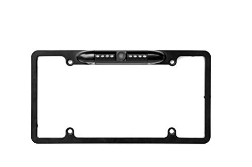 BOYO VISION VSL300L - Full-Frame License Plate Backup Camera with Built-in LED Lights (Black)