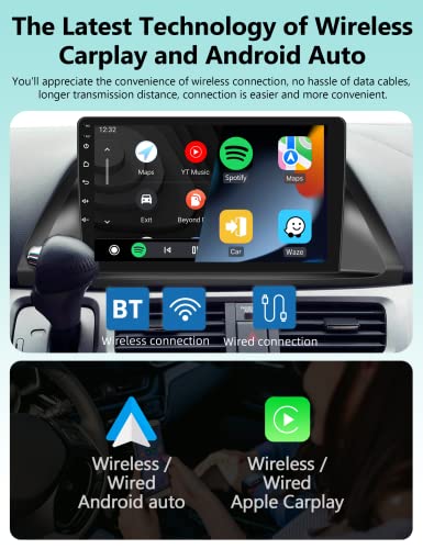 2G+32G Android 11 Car Stereo for Honda Odyssey 2005-2010, Bluetooth Apple Carplay Andriod Auto, 10.1" Touch Screen Multimedia Car Radio with Backup Camera WiFi GPS Navigation HiFi FM/RDS SWC