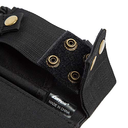 Radio Shoulder Holster Chest Harness Holder Vest Rig for Two Way Radio Chest Front Pack Pouch Walkie Talkie Case with Front Pouches for Kenwood Arcshell Retevis Baofeng UV-5R F8HP UV-82 888S (Black)