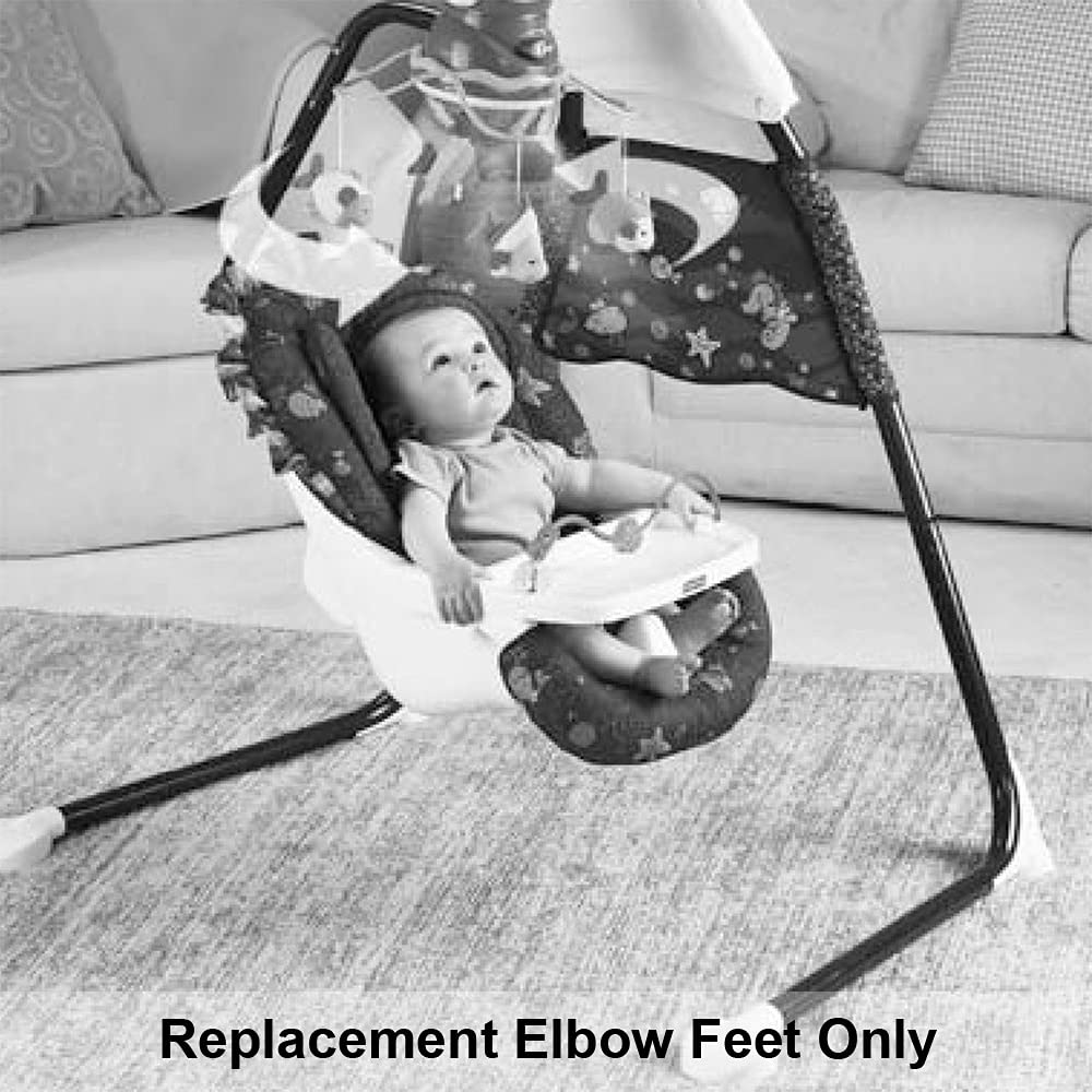 Replacement Parts for Fisher-Price Cradle 'n Swing - H0795 and 79667 ~ Ocean Wonders Aquarium Model ~ Fits Other Models as Well ~ Replacement Elbow Feet