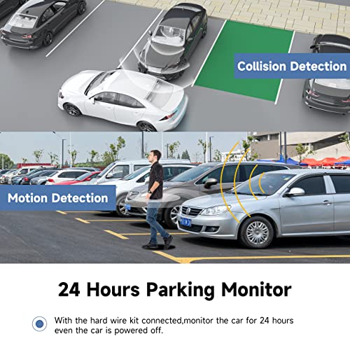 Frvesroe BF-2 4K+1080P Dual Dash Cam Front and Inside,Car Camera Front and Rear with GPS and Speed,Dashcam with 24H Parking Mode,Super Infrared Night Vision with Sony Sensor (64GB SD Card is Included)