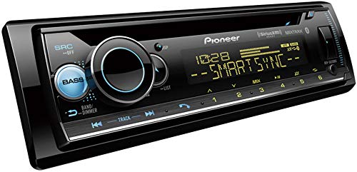 Pioneer DEH-S6200BS CD Receiver with Enhanced Audio Functions, Pioneer Smart Sync App Compatibility, MIXTRAX, Built-in Bluetooth, and SiriusXM-Ready with Gravity Magnet Phone Holder Bundle
