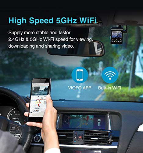 【Bundle: VIOFO A129Pro Duo with GPS + Bluetooth Remote】 VIOFO A129 Pro Duo 4K Dual Dash Cam 3840 x 2160P Ultra HD 4K Front and 1080P Rear Car WiFi Dash Camera w/GPS, Parking Mode, Motion Detection