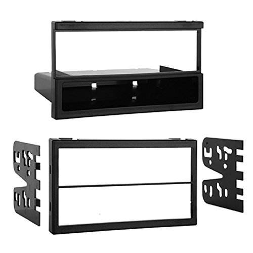 Metra 99-7505 Single or Double DIN Installation Multi-Kit for Select 1994-2006 Mazda Vehicles -Black & Metra 70-7901 Radio Wiring Harness for Mazda 90-01Power/4 Speaker