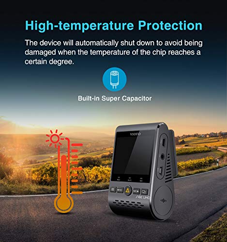 【Bundle: VIOFO A129Pro Duo with GPS + Bluetooth Remote】 VIOFO A129 Pro Duo 4K Dual Dash Cam 3840 x 2160P Ultra HD 4K Front and 1080P Rear Car WiFi Dash Camera w/GPS, Parking Mode, Motion Detection