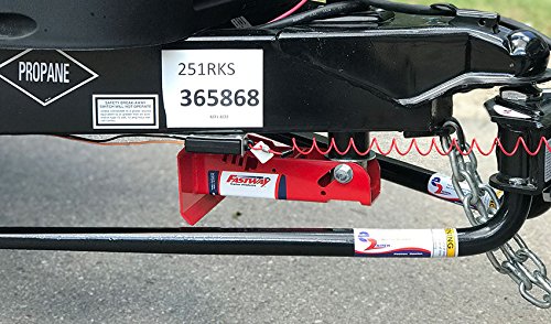 Fastway Flip 88-00-6500 Trailer Tongue Automatic Fold-Up Jack Foot Plate--6 Inch Extension (2-Inch Inner Jack Tube), 2 1/4 Inch , RED