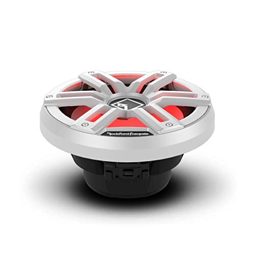 Rockford Fosgate M2D4-10I Color Optix 10" DVC 4-Ohm Infinite Baffle Multicolor LED Lighted Marine Subwoofer - White/Stainless