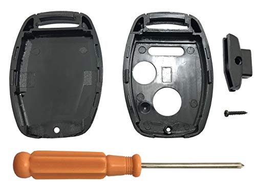 Replacement Keyless Entry Key Fob Case Cover fits for Honda Accord Civic 2003-2012 CR-V 2005 2006 Pilot Hybrid EX EX SE CR-V 2007 2011 Odyssey Ridgeline 2009-2015 Element Key Fob Shell