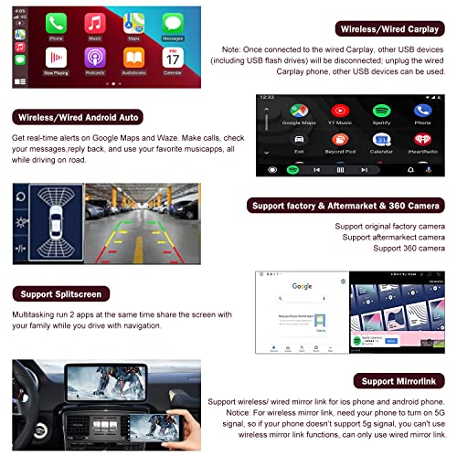 Road Top Android 12 Car Stereo 10.25" Car Touch Screen for Mercedes Benz G Class NTG4.5/ NTG4.7 2012-2015 Year, 8+128G, Support Wireless Carplay, Global Weather,OTA Upgrade,Voice Control