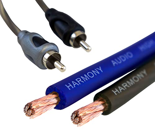 Harmony Audio HA-AK4 Car Stereo Complete 4 Gauge 1800W Amp Amplifier Install Kit - Nickel Plated