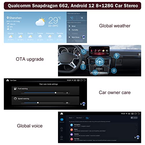 Road Top Android 12 Car Stereo 10.25" Car Touch Screen for Mercedes Benz G Class NTG4.5/ NTG4.7 2012-2015 Year, 8+128G, Support Wireless Carplay, Global Weather,OTA Upgrade,Voice Control