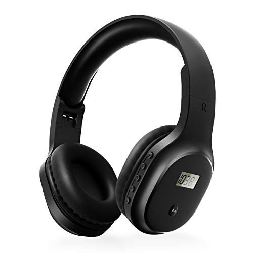 Rechargeable and Portable Personal FM Radio Headphones with Best Reception, Walkman Wireless Headset FM Radio Ear Muffs for Jogging, Mowing, Cycling, Meeting FM Receiver