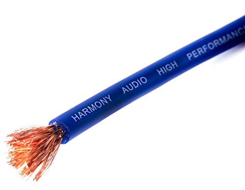 Harmony Audio HA-AK4 Car Stereo Complete 4 Gauge 1800W Amp Amplifier Install Kit - Nickel Plated