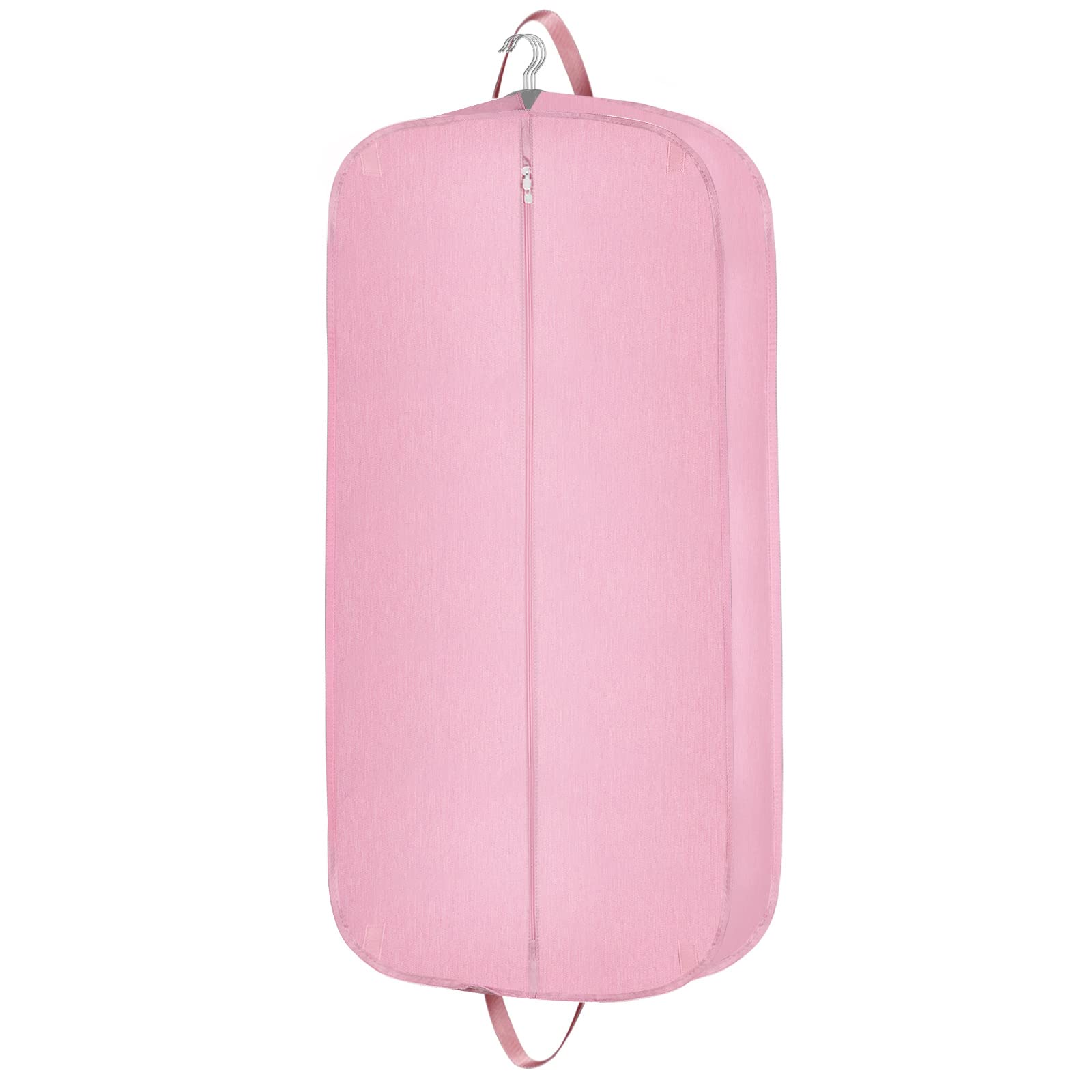 Limoomil Heavy Duty Waterproof Garment Bag for Travel, Tear Resistance Suit Bag for Women Travel for Suits, Tuxedos, Coats, Uniform. Pink, 42 inch…