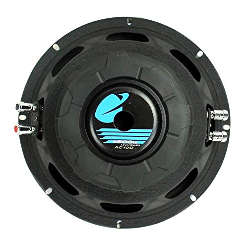 Planet Audio AC10D 10 Inch 3000 Watt 4 Ohm Dual Voice Coil Car Audio Subwoofers with Stamped Basket, Polypropylene Cone & Foam Surround, Black, Pair