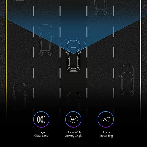 Nextbase 122 Dash Cam 720p in Car Camera with Parking Mode, Night Vision, Automatic Loop Recording and Shock Sensor File Protection, Reliable and Durable