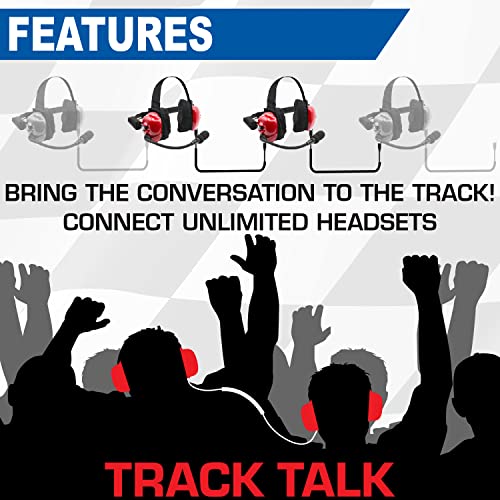Rugged NASCAR Linkable Behind The Head Headsets for Race Fan Racing Radios Electronics Communications – Connects to Scanners