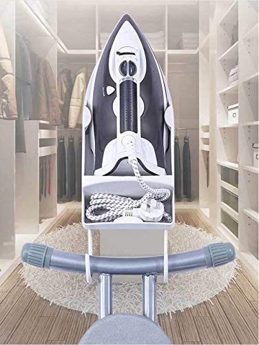 Ironing Board Hanger Wall Mount Iron Hanger Ironing Board Rack Electric Iron Holder Household Bathroom Shelf - for Max 5 inch Width