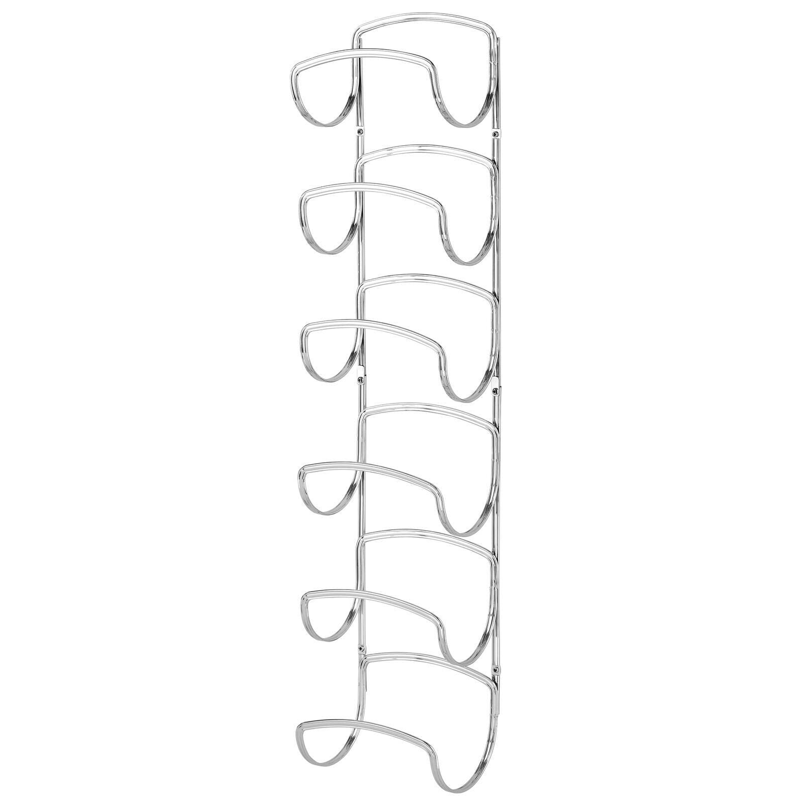 mDesign Metal Towel Shelves – Towel Rack for The Bathroom with 6 Compartments – Practical Bathroom Accessories for Both Large and Small Towels – Silver