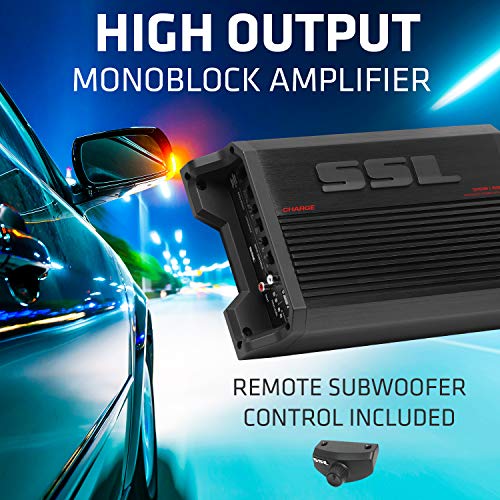 Sound Storm Laboratories CG1501M Monoblock Car Amplifier - 1500 Watts, 2/4 Ohm Stable, Class A/B, Mosfet Power Supply, Great for Car Subwoofers