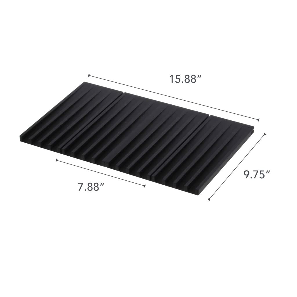Yamazaki Home Tower Foldable Drainer Tray β Kitchen Dish Drying Mat