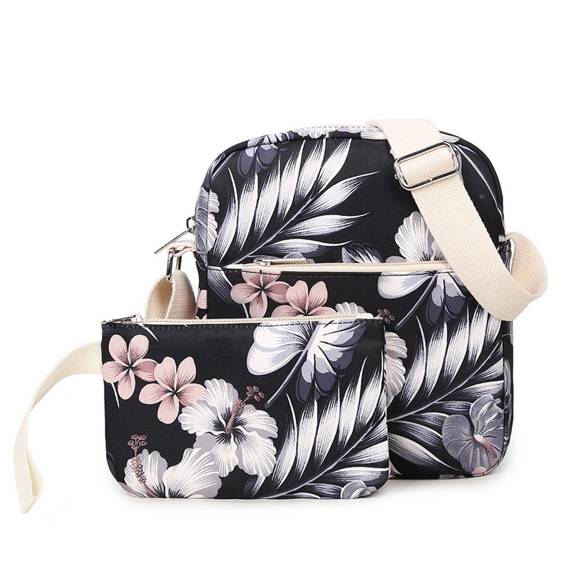 Joymoze School Backpack for Girl Cute Backpack Set 3 Pieces for Women Floral