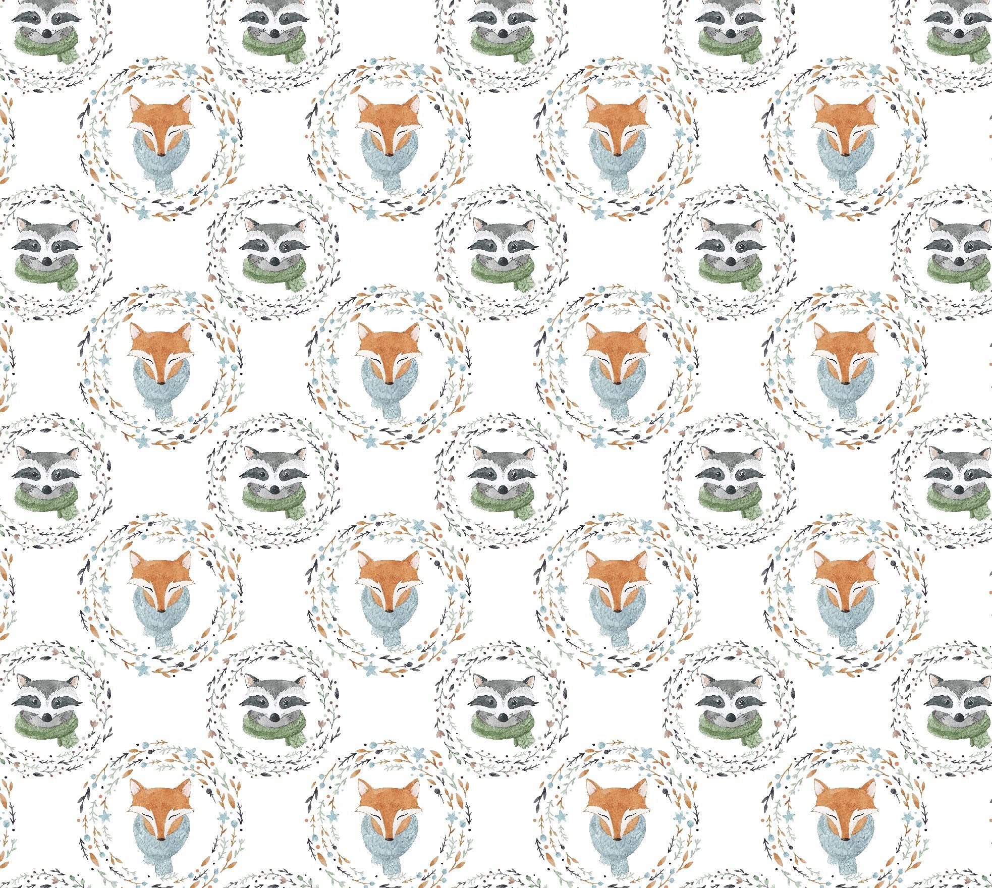 Stesha Party Woodland Wrapping Paper Baby Shower Birthday Gift Wrap - 30 x 20 Inch (3 Sheets)