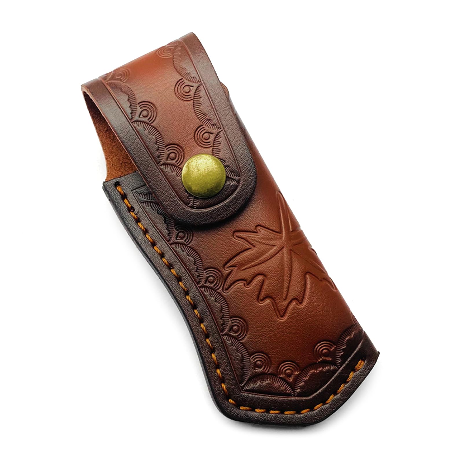 Pocket Knife Sheath Handmade Pouches Leathers Knife Holsters Folding Knife Holder Outdoor Carry Sheath Tool Easy to Use Pocket Knife Sheath Holder Durable