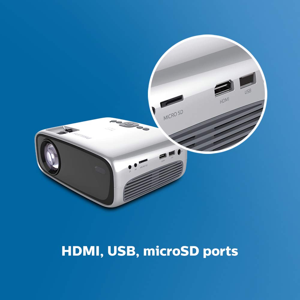 Philips NeoPix Easy 2+, True HD Projector with Built-in Media Player