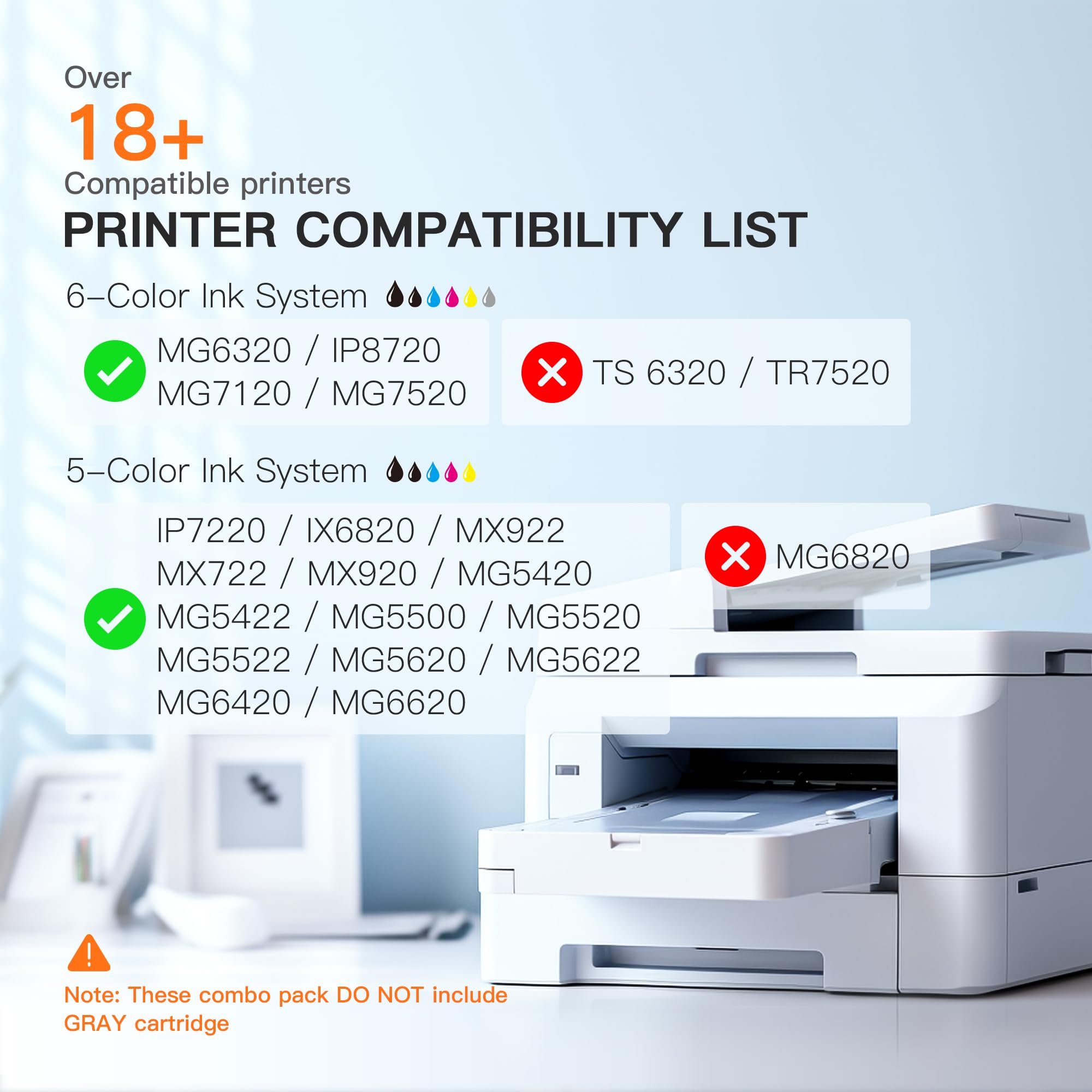 E-Z Ink (TM) Compatible Ink Cartridge Replacement for Canon CLI-251XL CLI 251 XL to use with PIXMA MX922 MG5520 MG7120 MG6320 MG6620 MG5620 IX6820 IP8720 Printer(Black, 4 Pack)