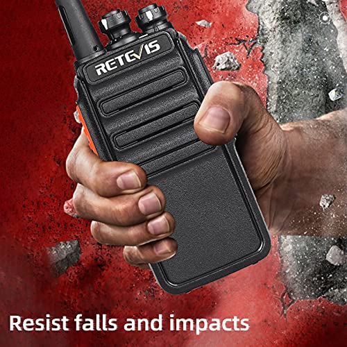 Case of 6,Retevis H-777S Walkie Talkies Long Range,Portable Two Way Radios with Six-Way Multi Gang Charger,Clear Voice, Hands Free 2 Way Radio,for School,Warehouse,Restaurant