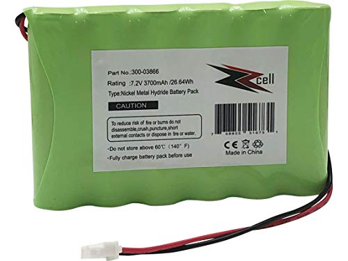 ZZcellĀ® High Capacity Battery for 300-03866 Honeywell Alarm Lynx 5100, 5200, 5210, Lynx Touch 7000, Lyric Controller, Lyric Keypad LCP500-L, LYNXRCHKIT-SHA, OSA214, LCP500-4B, 7.2V, 3700mAh