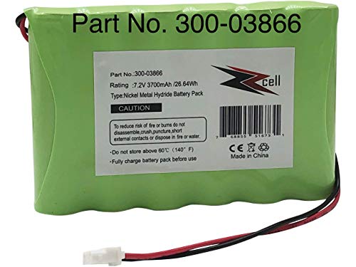 ZZcellĀ® High Capacity Battery for 300-03866 Honeywell Alarm Lynx 5100, 5200, 5210, Lynx Touch 7000, Lyric Controller, Lyric Keypad LCP500-L, LYNXRCHKIT-SHA, OSA214, LCP500-4B, 7.2V, 3700mAh