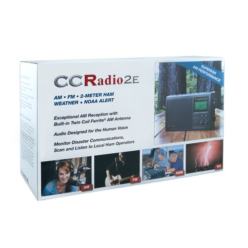 C. Crane CCRadio-2E Enhanced Portable AM FM Weather and 2-Meter Ham Band (Black) CC2BE