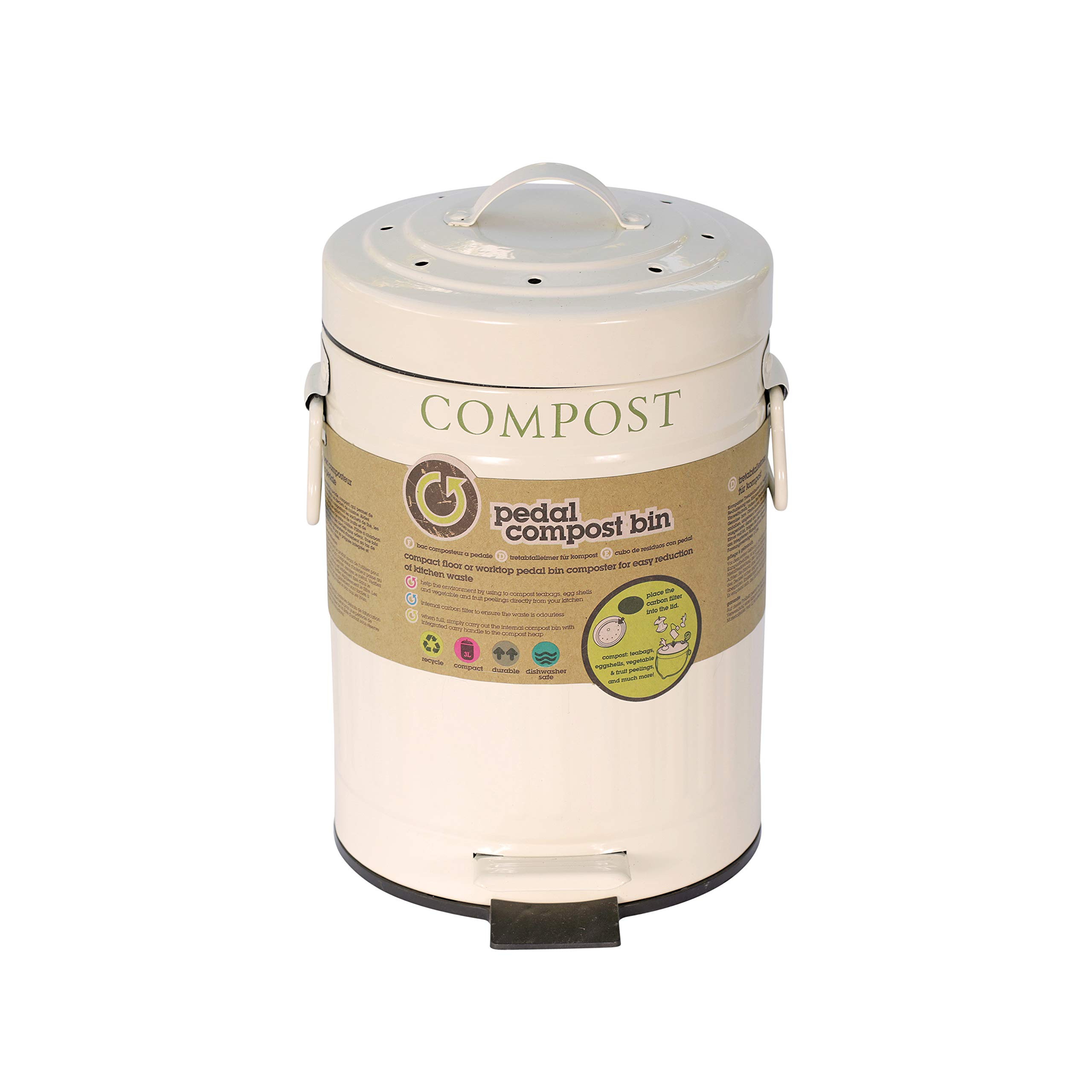 Kitchen Craft 3 L Compost Pedal Bin