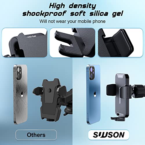 SUUSON Phone Holder for car -3in1 Long arm car Phone Holder Mount, Suitable for car Dashboard/Windshield/Vent, car Adjustable Phone Holder, Compatible with All Smart Phones and Cars